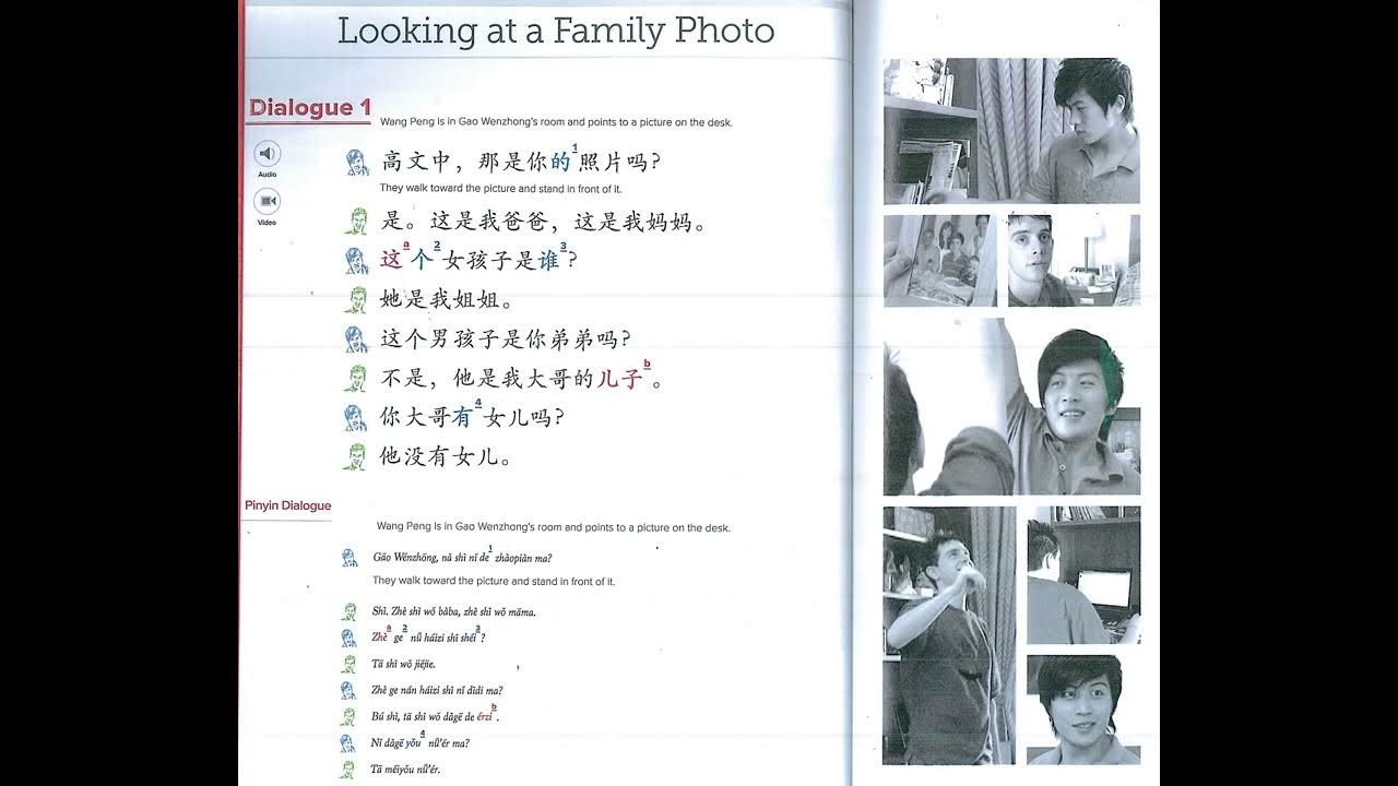 Integrated Chinese Level 1 Part 1/ Lesson 2 Dialogue 1, 中文听说读写第一册/第二课会话 ...