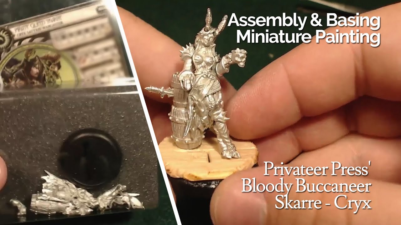 Miniature Painting | Cryx - BB Skarre - Assembly and Basing - YouTube