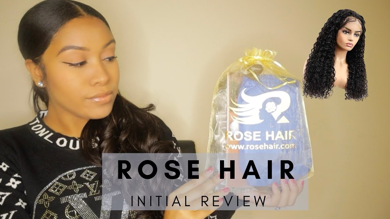 Rose Hair Initial Review- 26” 5x5 deep wave wig !! - YouTube