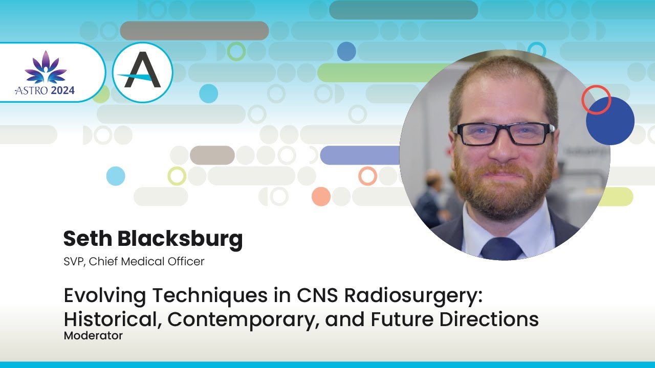 Accuray @ ASTRO 2024 - Interview with Seth Blacksburg - Symposium - YouTube