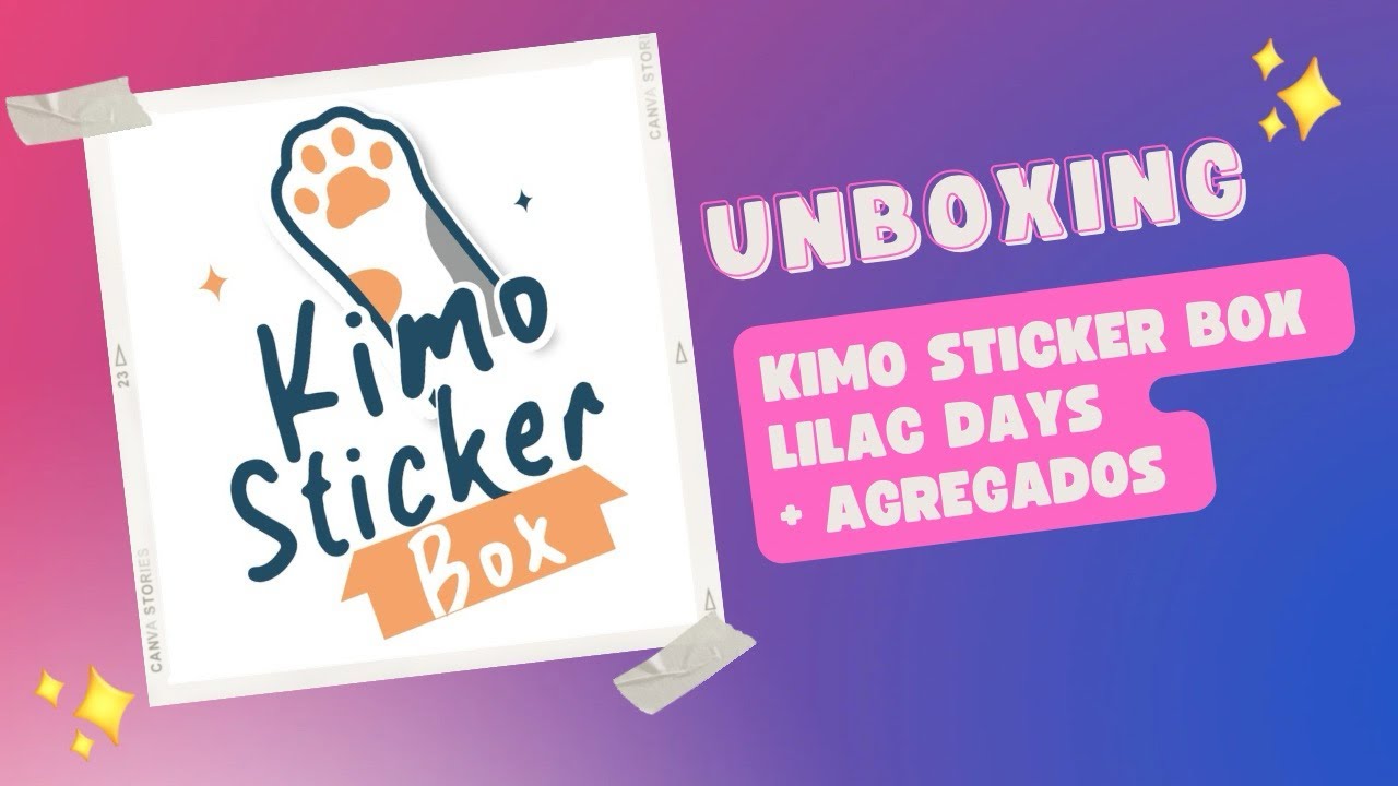 Kimo Sticker Box (Lilac Days) + Comprinhas - YouTube