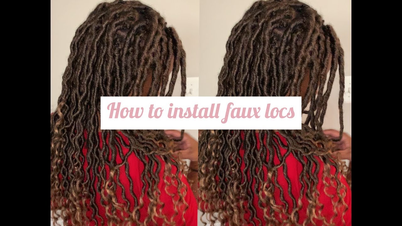 How to install faux locs - YouTube