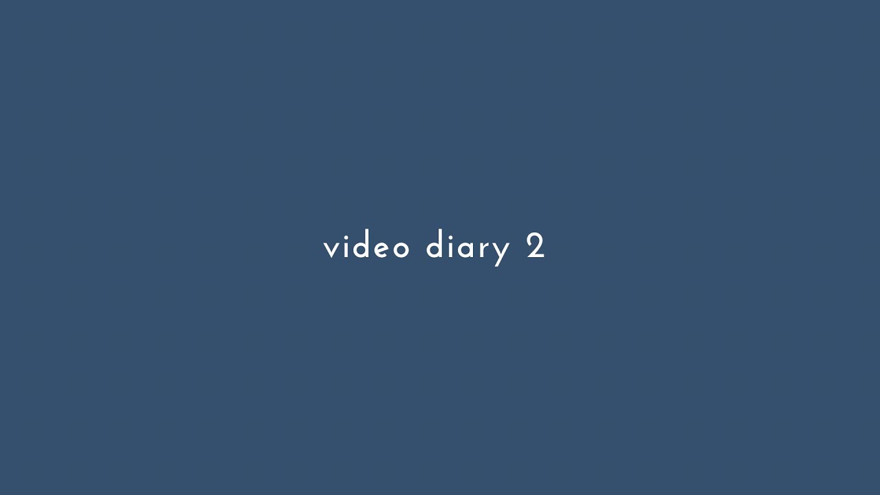 video diary 2 - YouTube