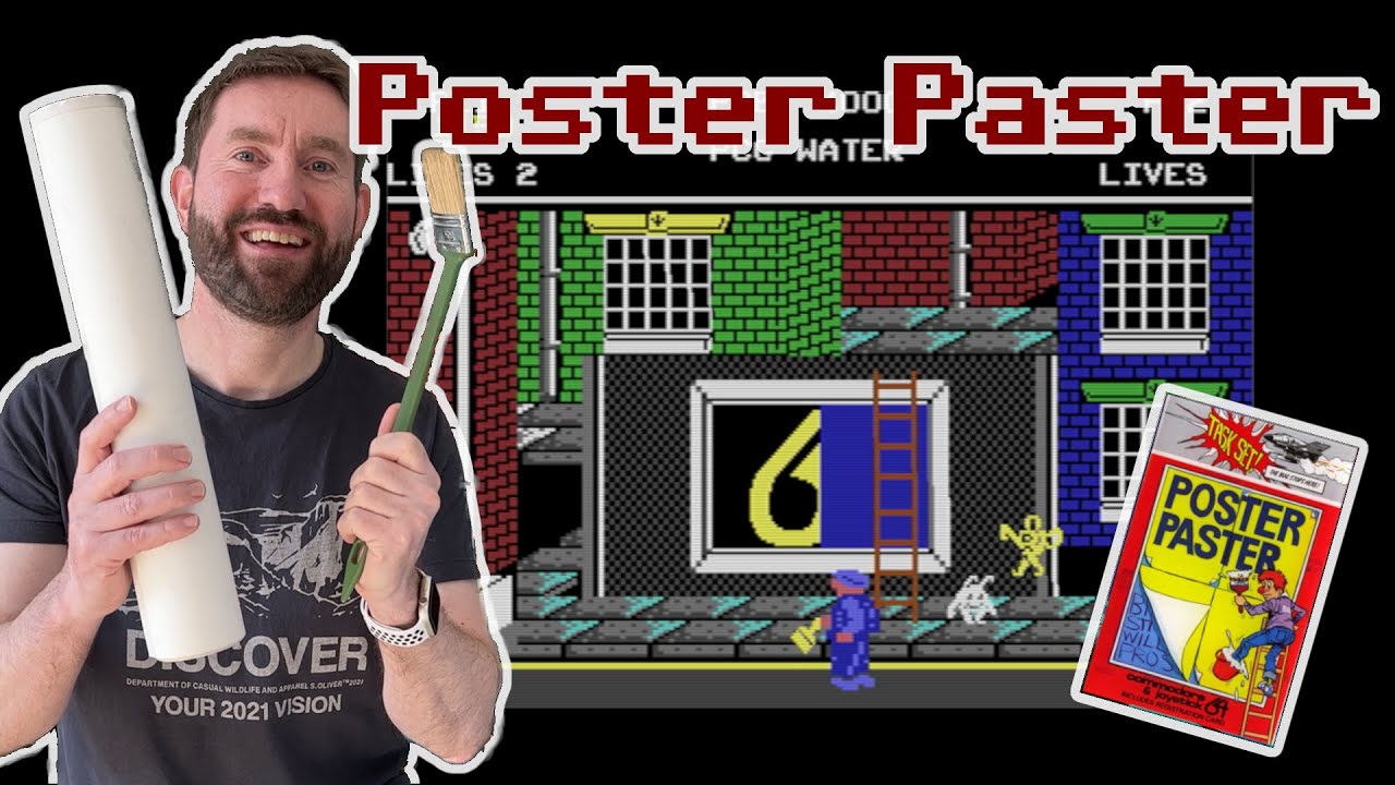 C64 Spielzeit 150 Poster Paster - YouTube