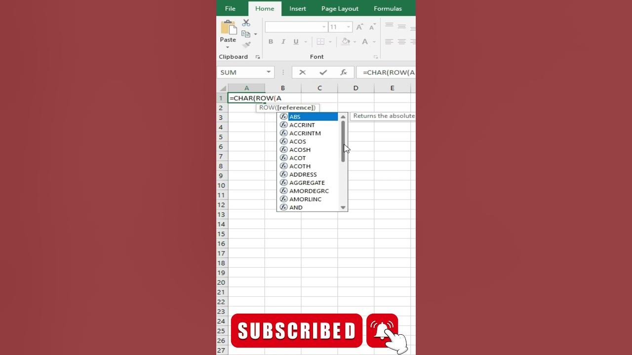 Write ABCD WITH FORMULA in#excel #exceltips#short #shortvideo#exceltutorial #igcasantipur - YouTube