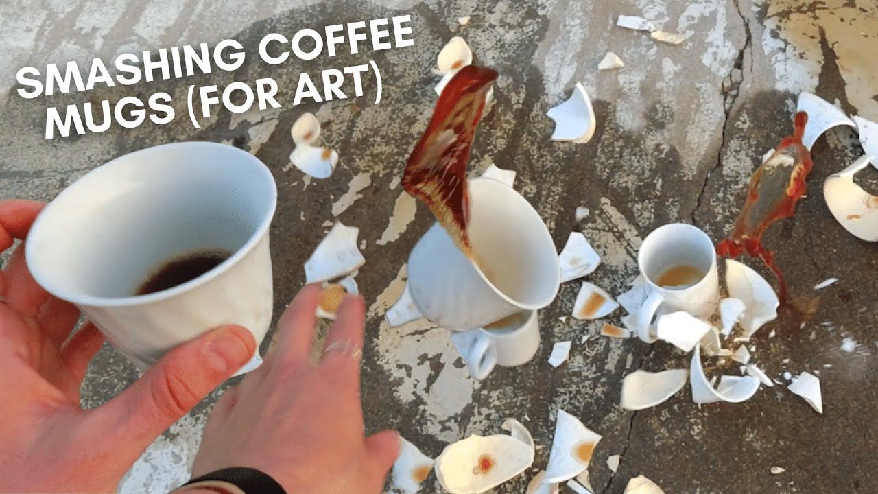 Coffee People Zine Cover Photoshoot: Throwing a Bunch of Coffee Mugs at ...