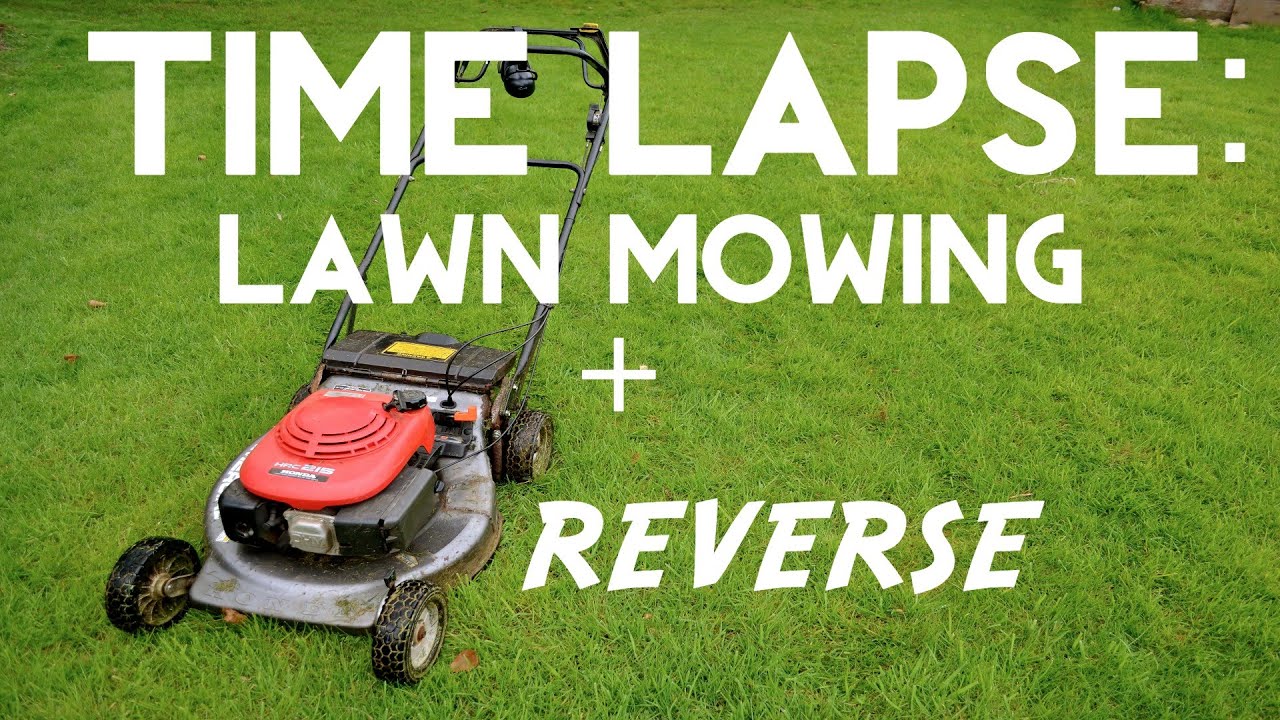 TIME LAPSE :Lawn Mowing + REVERSE |57| - YouTube