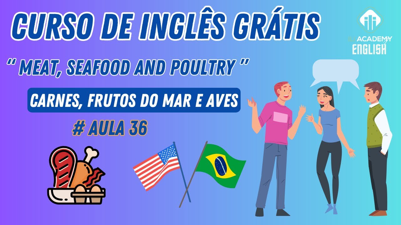 Aprender Inglês - Meat, Seafood and Poultry - Aula #36 - YouTube