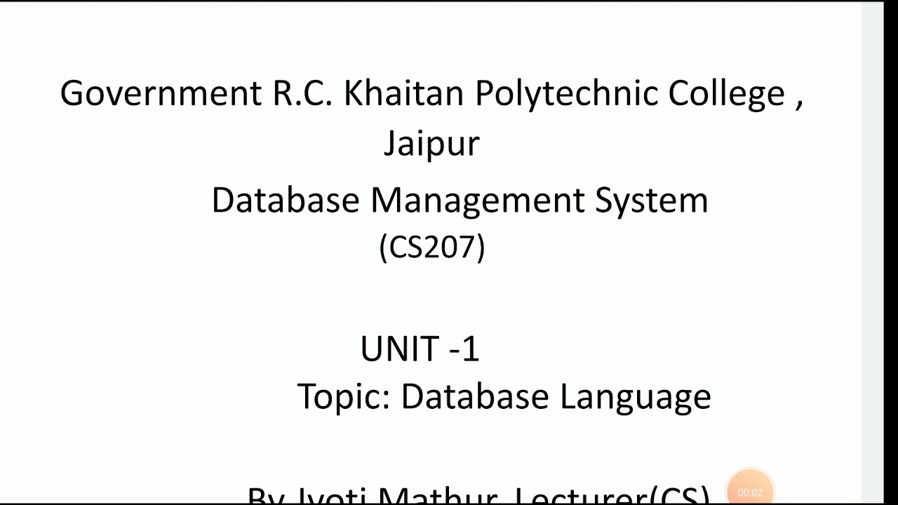 Database Languages YouTube Database Languages YouTube