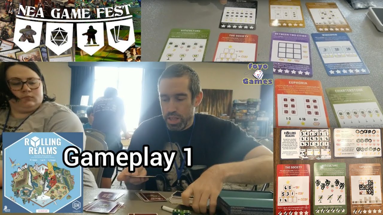 Rolling Realms - Gameplay 1 | StoneMaier Roll & Write | NEA Game Fest ...