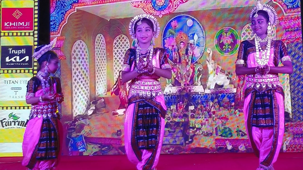 Mangalacharan performed by Kutie Kids Odissi Dance group at Gajalaxmi ...