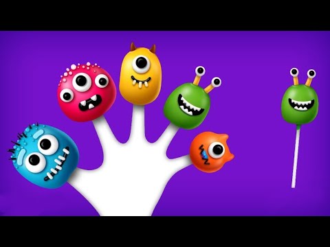 Finger Family Collection | Monster Cake Pop Finger Family + 8 more ...