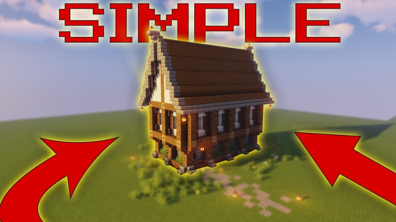 How to build a Medieval Village House in Minecraft *TUTORIAL* - YouTube