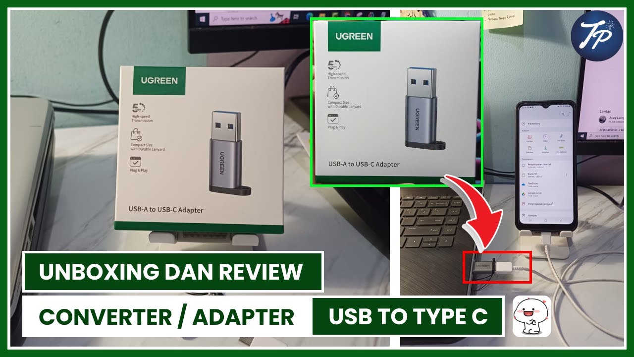 Unboxing Dan Review Ugreen Sambungan USB Ke Type C | Converter USB To ...