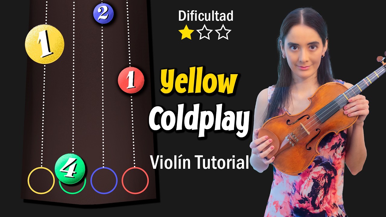 YELLOW - COLDPLAY 🎻💓 Violín Play Along 🎻 - Irazú Violín + Partitura ...