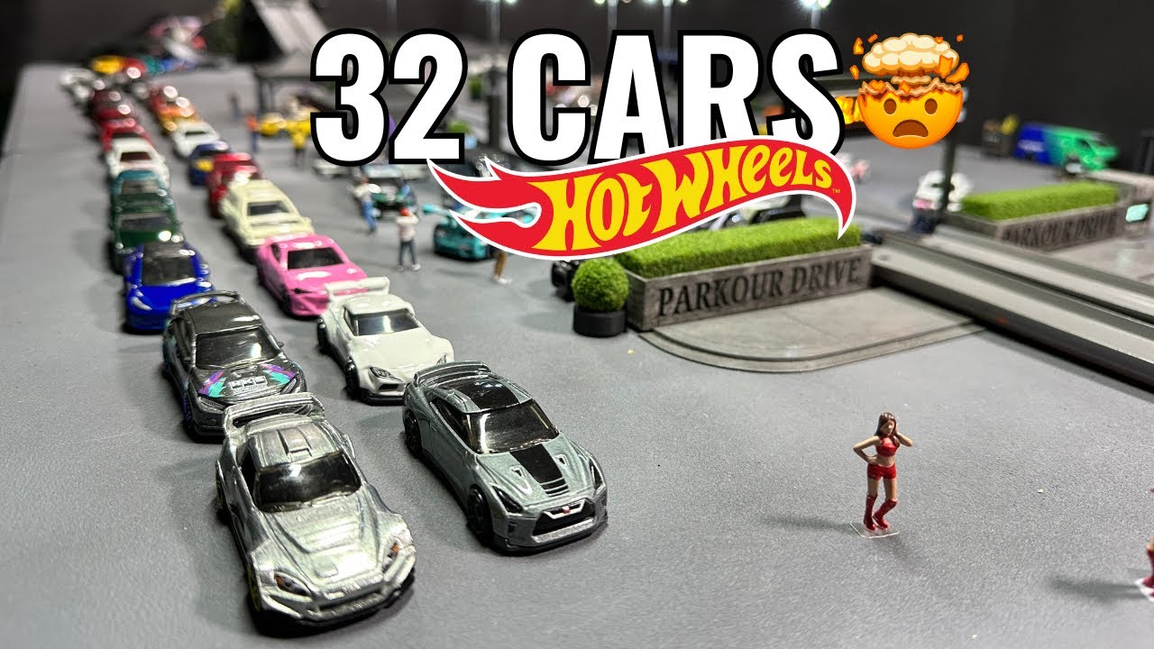 32 CARS HOTWHEELS RACING - YouTube