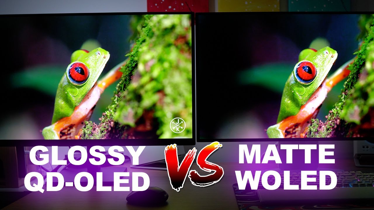 QD OLED vs WOLED - Glossy vs Matte - Eye Strain and Fringing? Side By ...