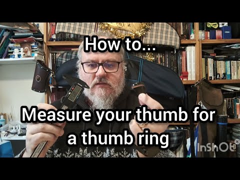 How to... measure your thumb for a thumb ring - YouTube