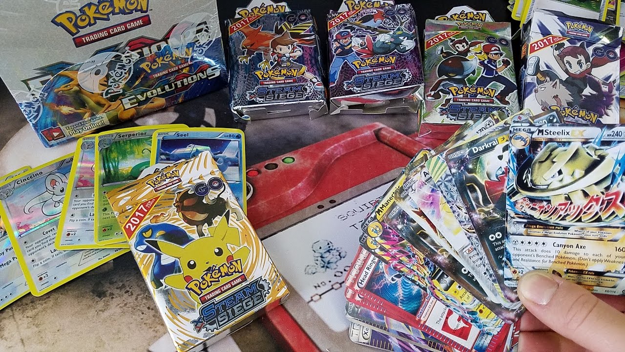 OPENING 5 FAKE POKEMON CARD PACKS - STEAM SIEGE - POKEMON UNWRAPPED ...