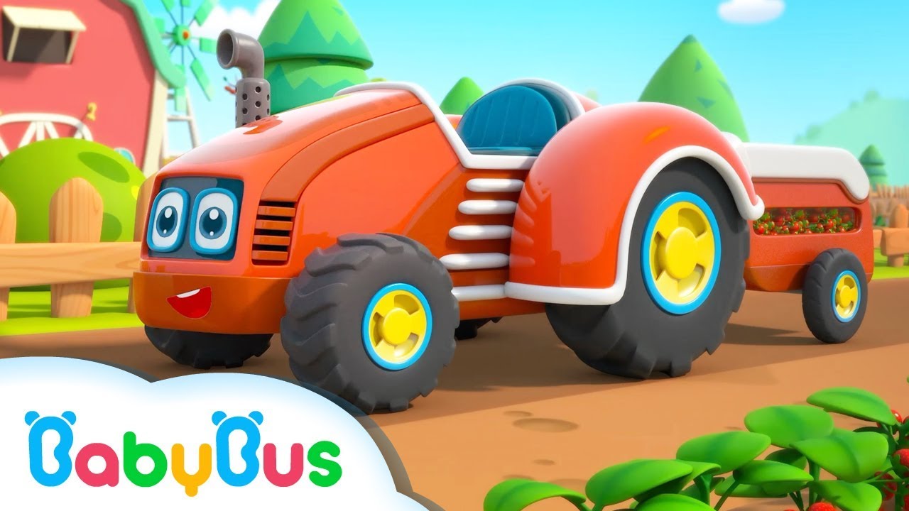 Farm Tractor Comes to Help | Learn Vegetables | Nursery Rhymes | Kids ...
