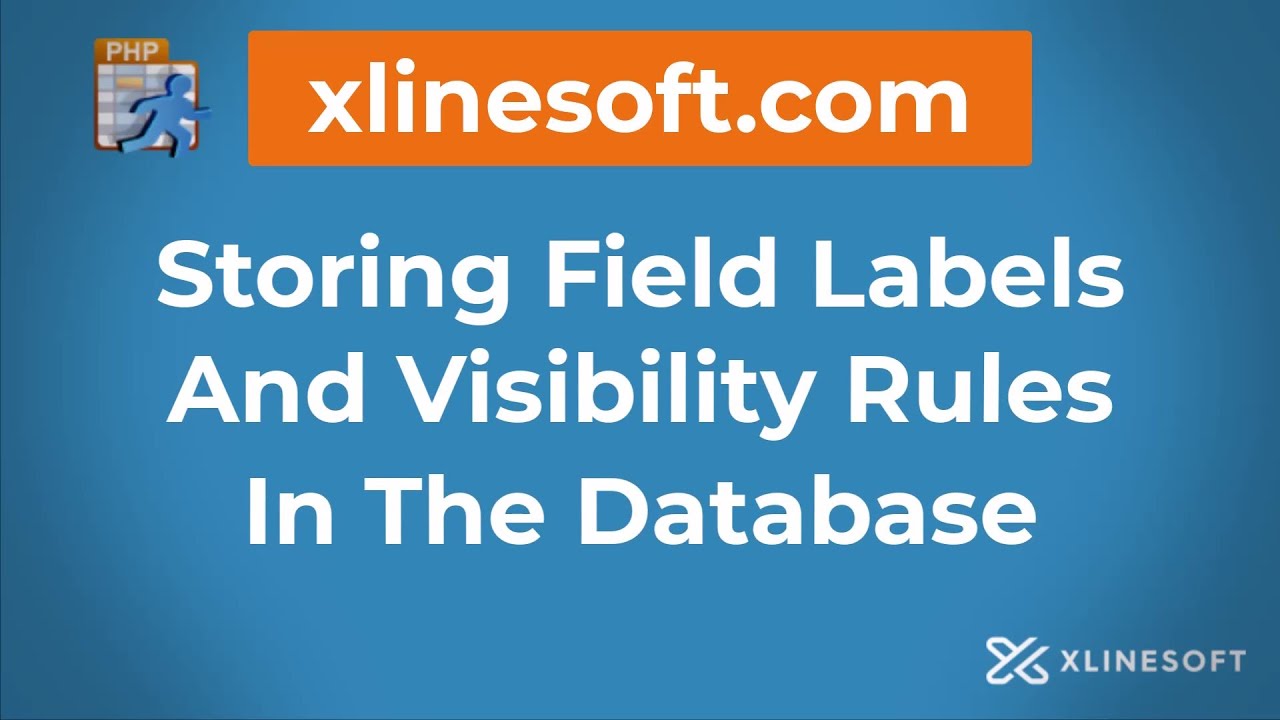 STORING FIELD LABELS AND VISIBILITY RULES IN THE DATABASE - YouTube