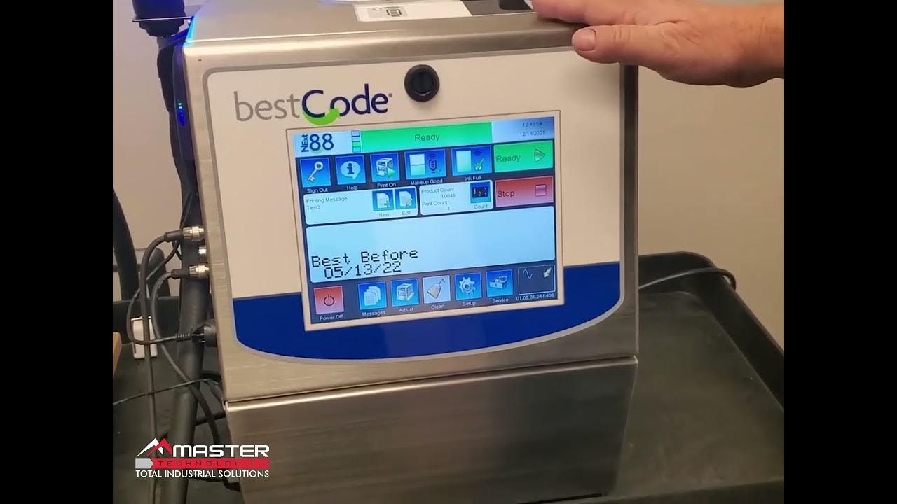 BestCode AutoJet Adding a Message | CIJ Best Code Tutorial 35 | Master Technologies - YouTube