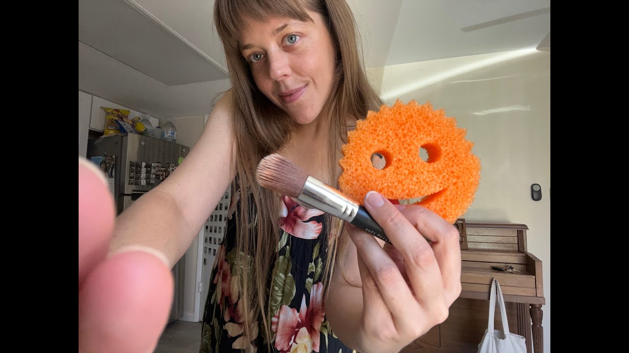 FAST/AGGRESSIVE ASMR* Spit Painting, Brushing & Soap Painting! Wet ...