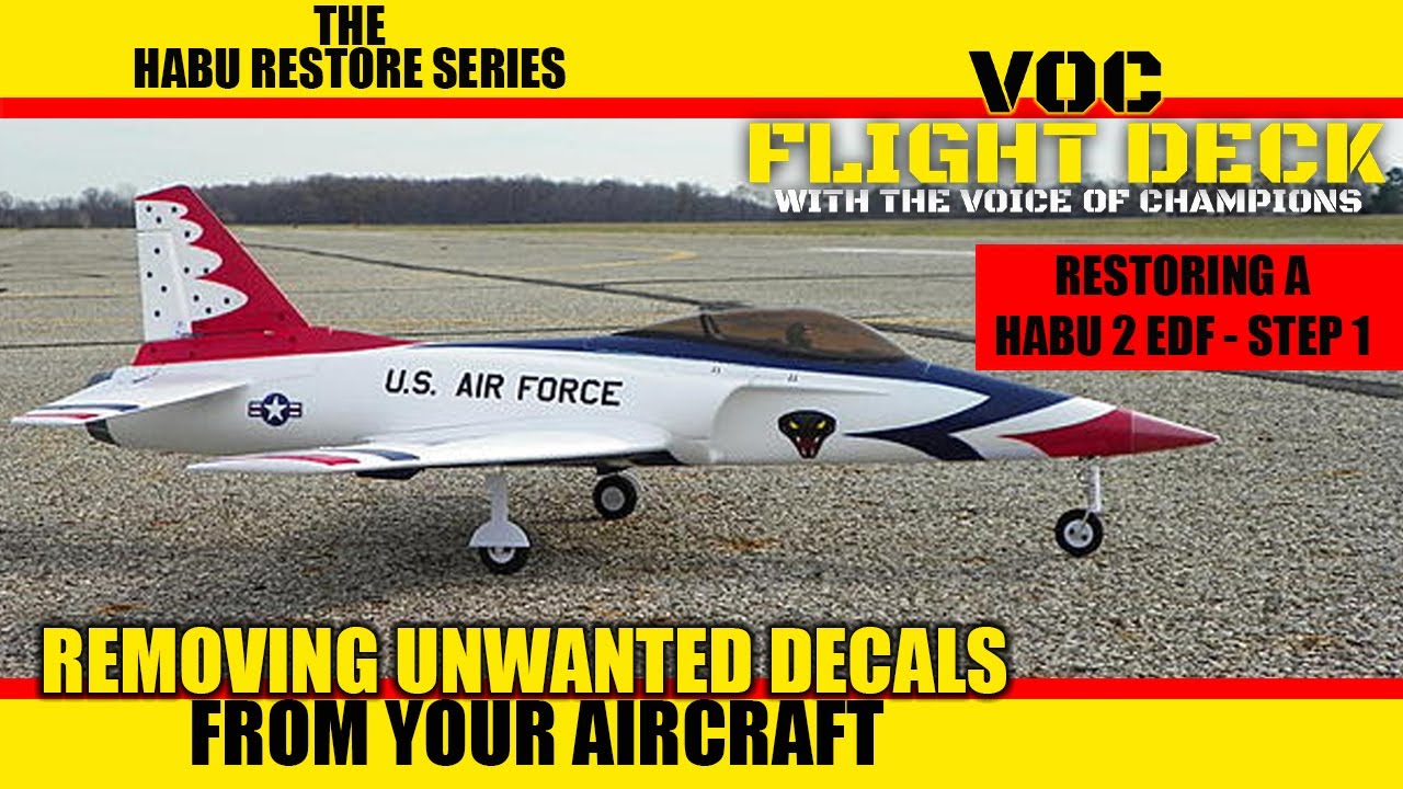 Removing Unwanted Decals On Your RC Airplane. "Ice Method" Restoring A ...