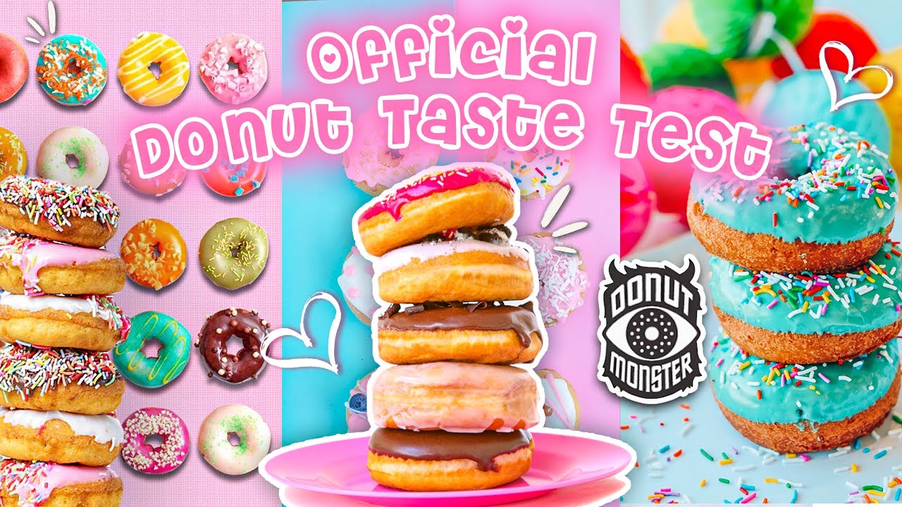 Donut Monster Mukbang | Specialty Doughnut Taste Test and Review - YouTube