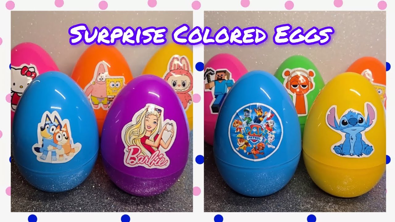 Surprise Colored Eggs Compilation Part 1 - YouTube