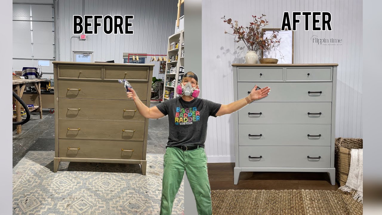Perfect Pairing: Tallboy Dresser Makeover with Custom Paint Wash ...
