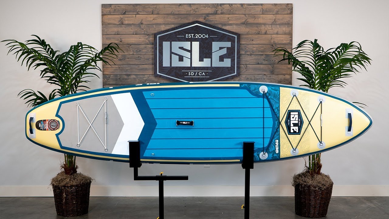 ISLE Explorer Inflatable Stand Up Paddle Board - YouTube