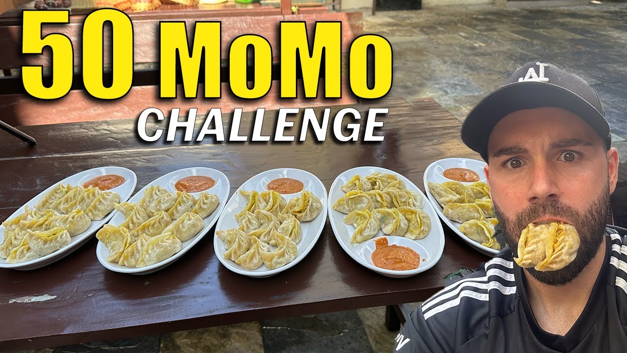 Crazy 50 MOMO Nepal Food Challenge🇳🇵 - YouTube