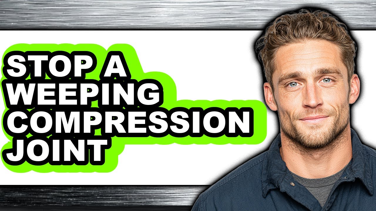 How to Stop a Weeping Compression Joint (easy Method) - YouTube