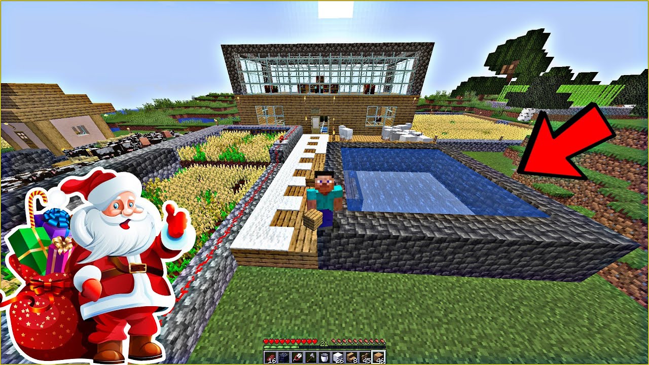 i Made Swimming Pool in Minecraft | Minecraft Gameplay #52 - YouTube