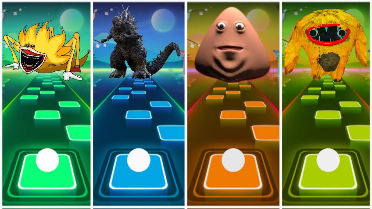 Tails_Shin_Tapes 🆚 Godzilla_Minus_One 🆚 Creepy_Pou 🆚 Joyville Tiles Hop ...