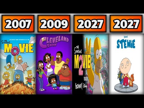 THE SIMPSONS & FAMILY GUY ALL ANIMATION MOVIES & TV SERIES (1989–2027)