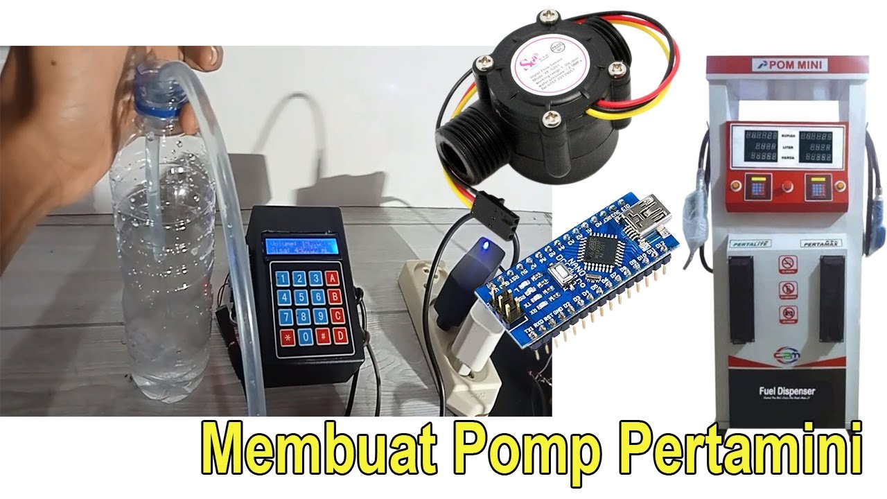cara membuat pomp mini pertamini menggunakan arduino | Digital Petrol ...