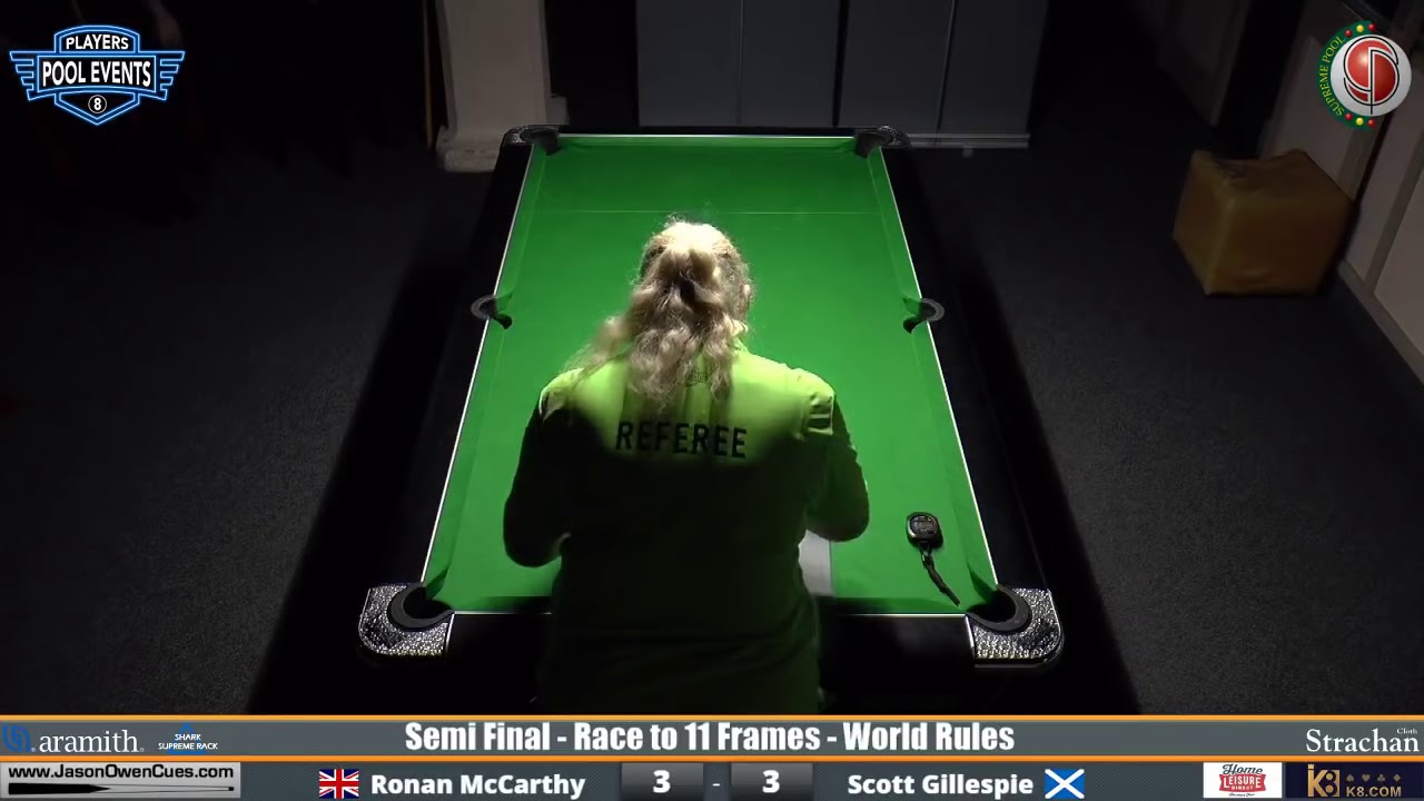 Semi Final Ronan McCarthy vs Scott Gillespie - Supreme Pool Series ...