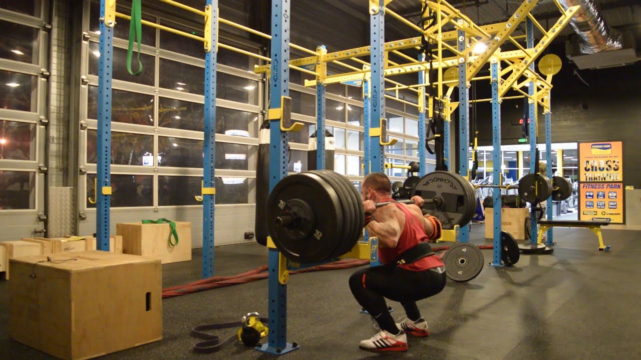 SQUAT BENCH rep test day 55 ph3 - YouTube