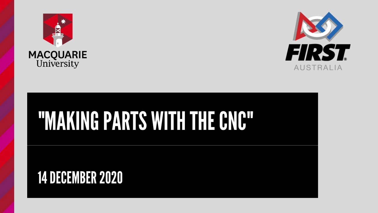 FRC Workshop Series: Making Parts with the CNC - YouTube