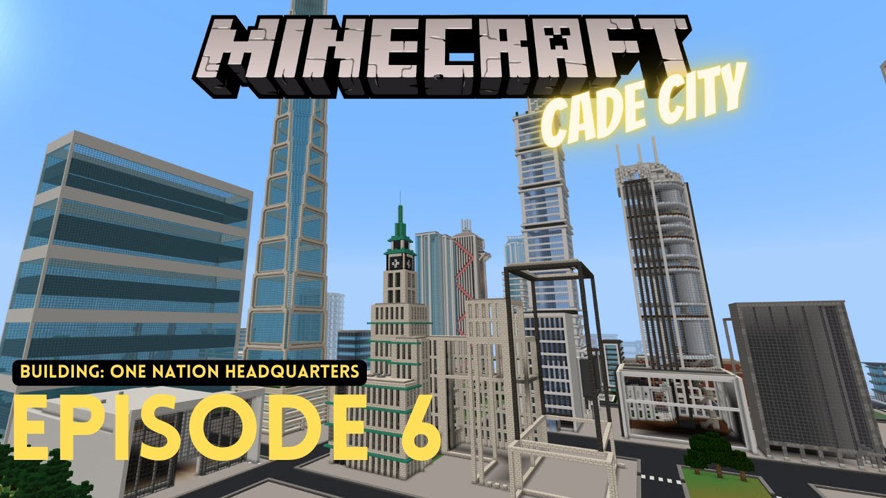 One Nation Headquarters | Building Cade City 6 | Minecraft - YouTube