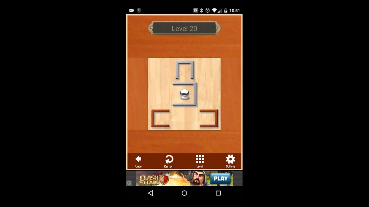 Slide Box Puzzle Level 20 Optimal Solution - YouTube