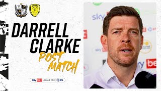 Post Match | Darrell Clarke reacts to Burton Albion defeat by @Port ...