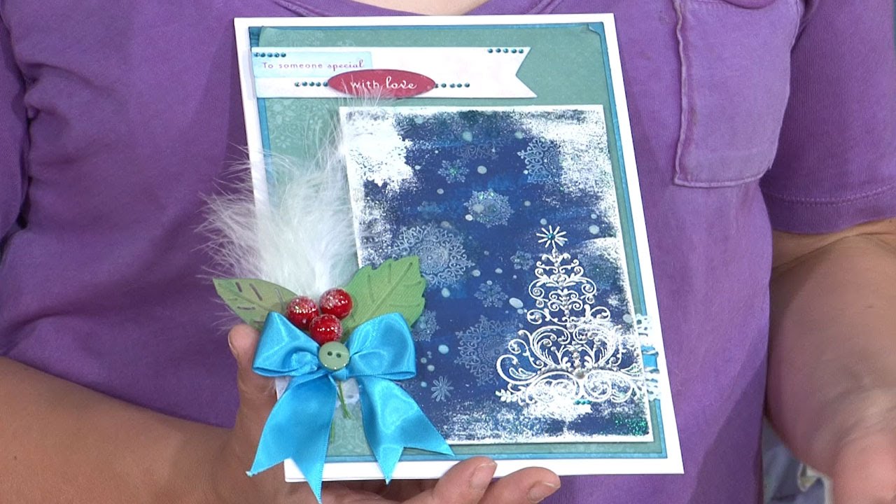 How To Make a Winter Scene Card | In The Studio - YouTube