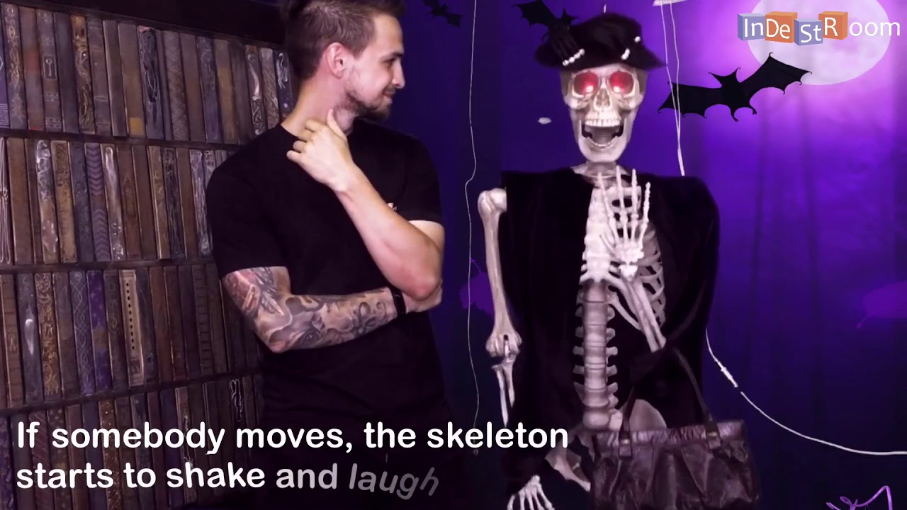 Escape room puzzle with a skeleton - YouTube