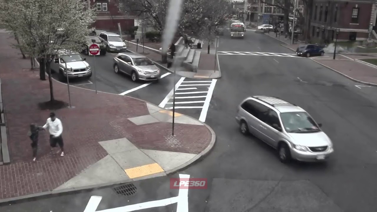 Drunk driver close call with pedestrians - YouTube