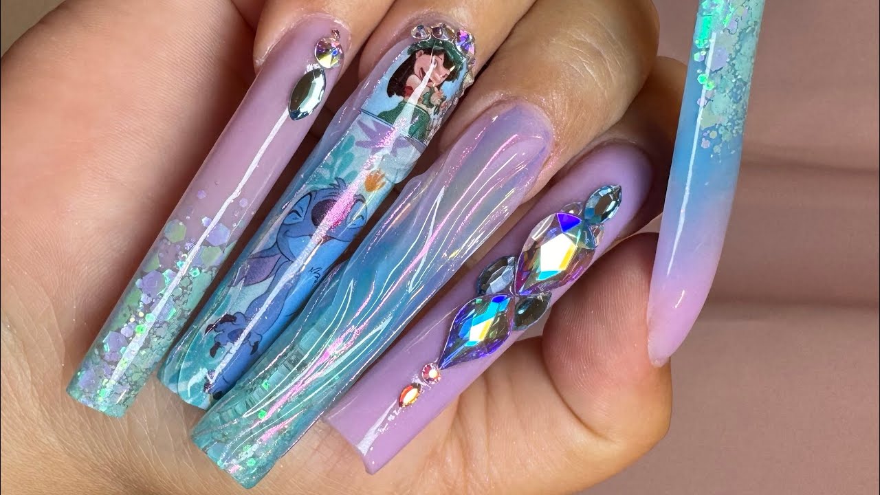 Acrylic nails using Nail Forms Beginner Tutorial - YouTube