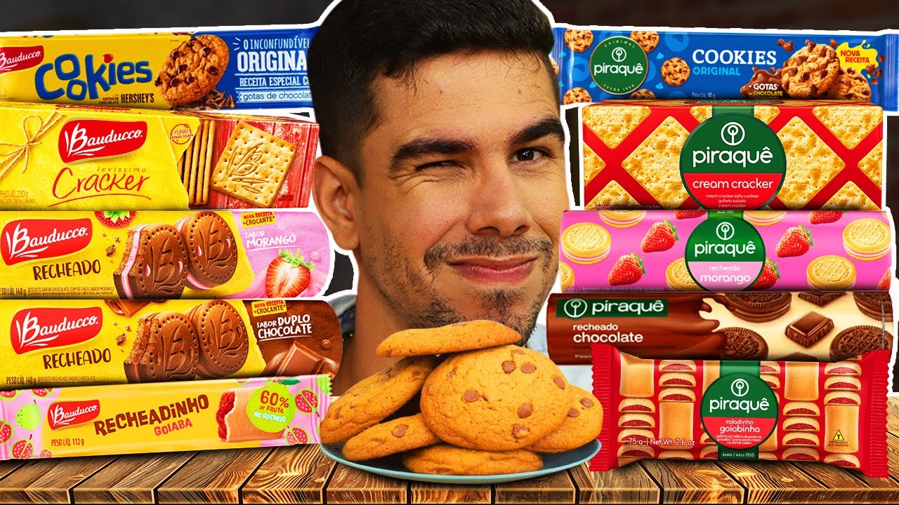 BAUDUCO VS PIRAQUÊ - Qual a melhor Bolacha/Biscoito? (Duelo de Marcas) - YouTube