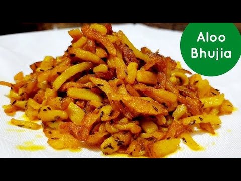 Bihari Aloo Ki Bhujia Recipe | झटपट आसान चटपटा भुजिया | Crispy Aloo Fry ...